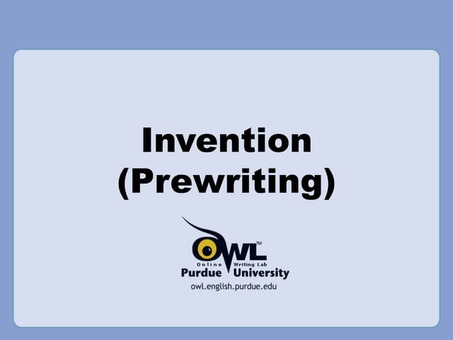 The writing process owl | PPT | Desktop Publishing | Computer Software ...