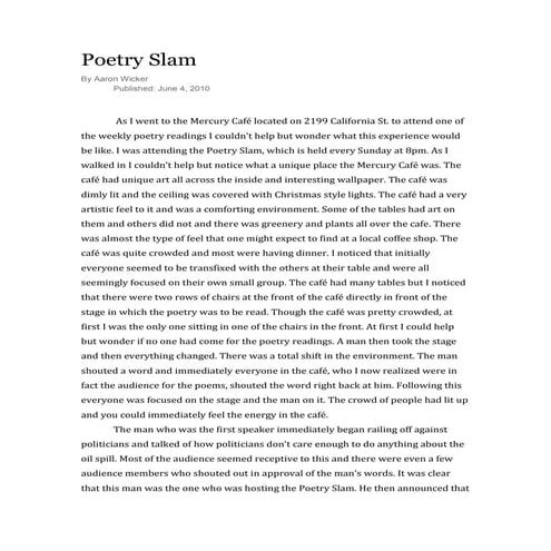 Writing project 1 (draft) | PDF