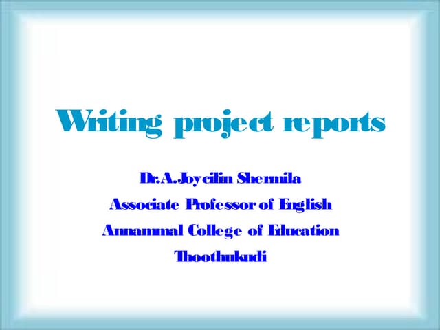 Project report format | DOCX