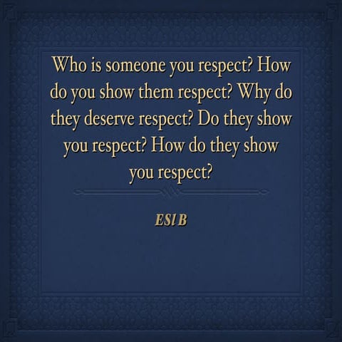 Esl b & c respect building | PPT