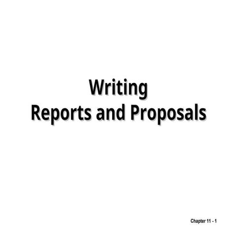 Effective Writing of Reports and Proposals with Visual Aids and Ethical ...