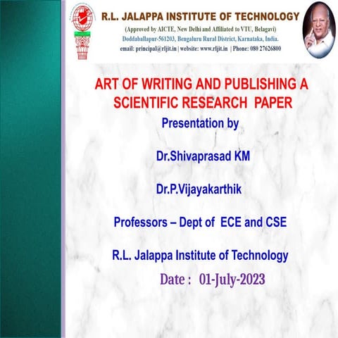 writing research papers to the various fields | PPTX