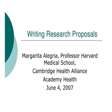 Writing Research Proposals | PPT