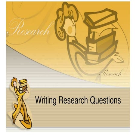 Writing Research Questions | PDF