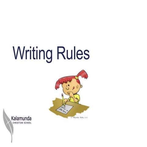 Writing rules | PPTX