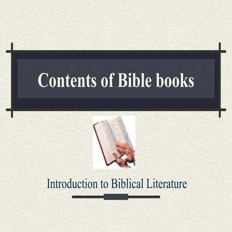 Contents of Bible books andwrittings.pptx