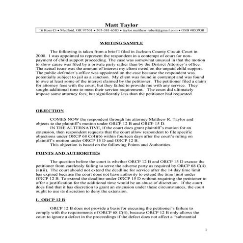 Writing sample | PDF