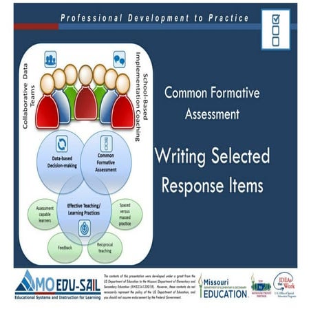 Writing Selected Response Items | PDF