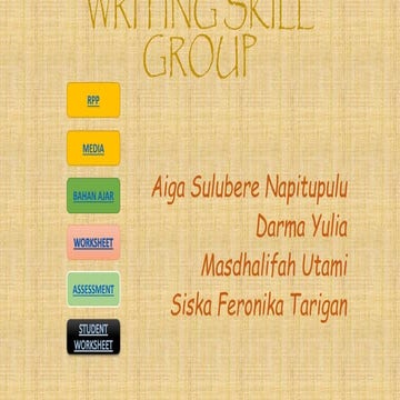 Writing skill group | PPTX
