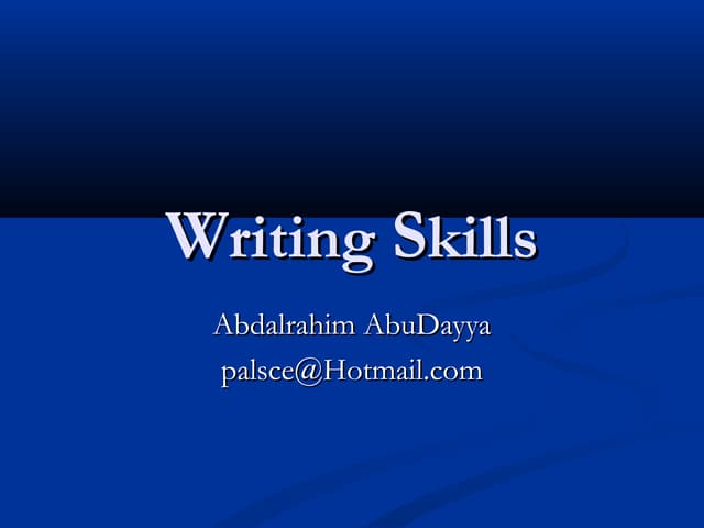 Writing styles | PPT