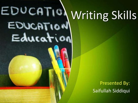 Writing Skills | PPTX | Education
