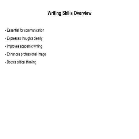 Writing_Skills_BELS_Presentation.pdf hhhhh | PDF