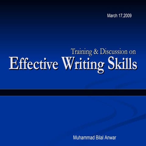 Writing Skills Ii | PPT