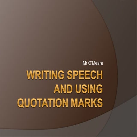 Quotations and Quotation Marks | PPT