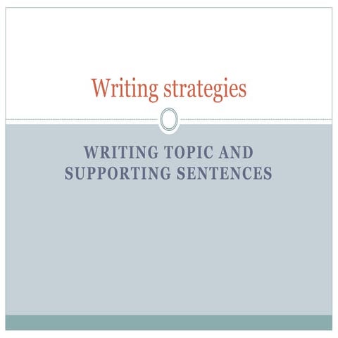 Writing strategies writing paragraphs | PPTX