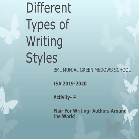 Writing styles | PPT