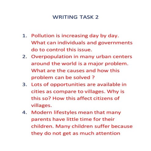 Writing task 2 | PDF