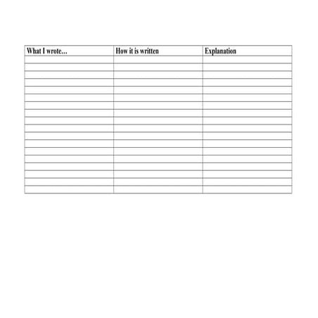 Writing template | DOC