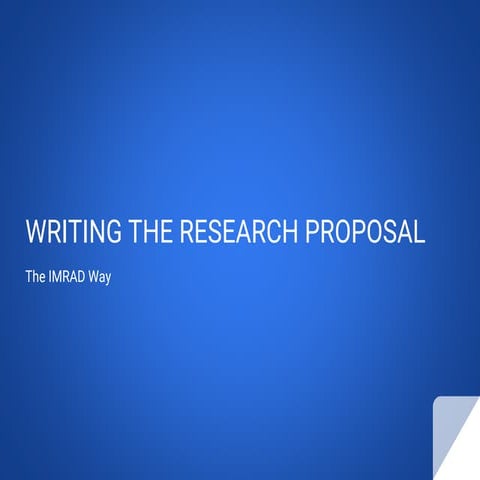 Writing the Research Proposal Presentation Template.pptx