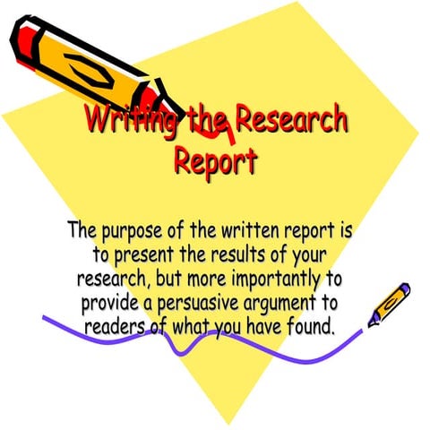 Writing the Research Report.ppt