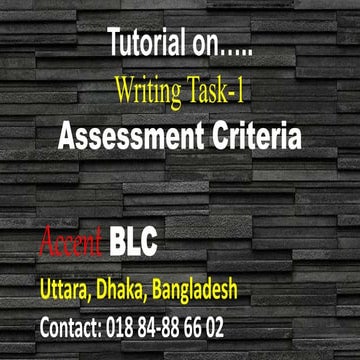IELTS Writing task-1: Tutorial- 2 | PPTX