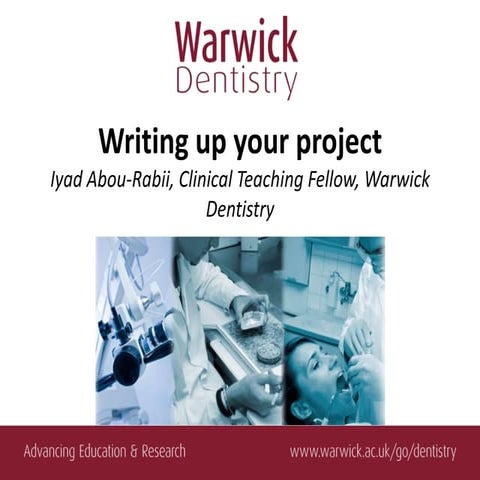 Writing up your project 18 nov-11-1 | PPT