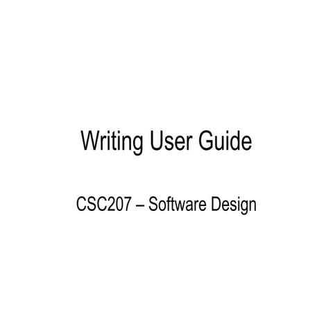Testing User Manual | PPTX