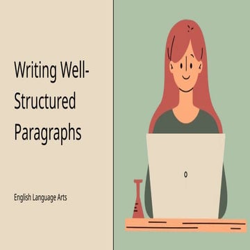 Writing Well-Structured Paragraphs Education Presentation in Green and ...