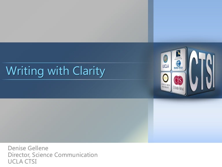 Writing with Clarity