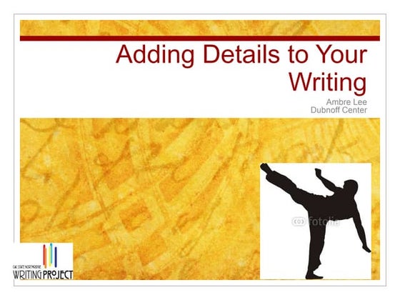 Creative writing update | PPT