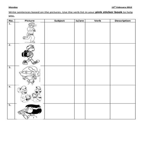 Writing worksheet | DOCX