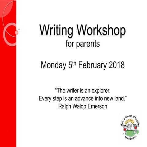 Writing workshop for parents 2018 | PPTX