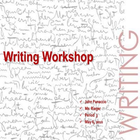 Writing Workshop Slides | PPTX