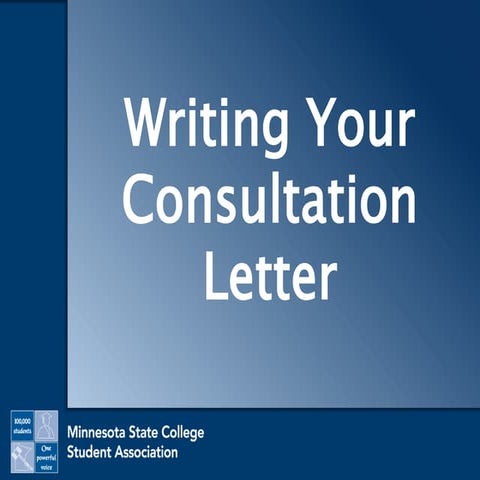 Writing your Consultation Letter | PPTX