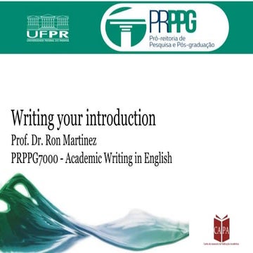 Writing your Introduction 2019 Week 5 | PPT