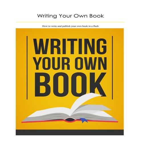 Writing your own book | PDF