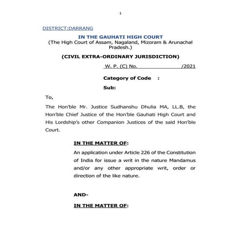 Nhrc petition up 27 dec2019 (CJP) | PDF