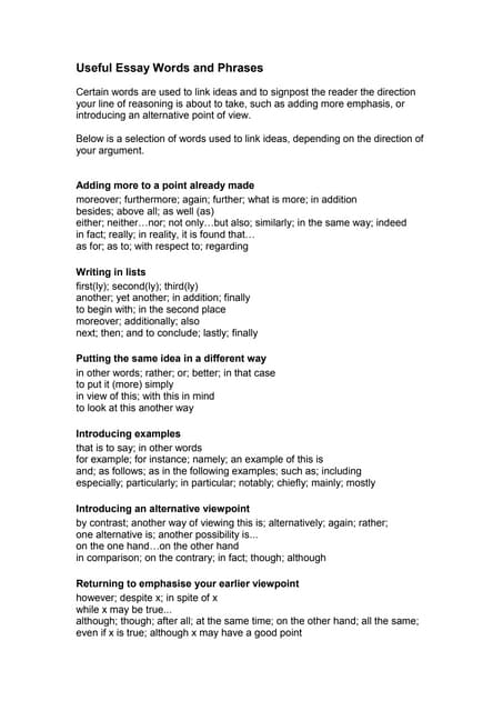 List of discourse markers | DOCX | Books and Literature