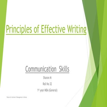 Principle of effective Writting | PDF