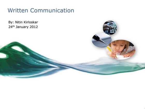 Written communication | PPT