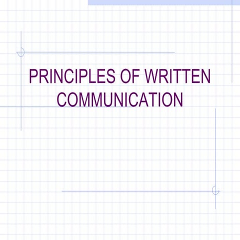 Written communication final | PPTX