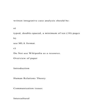 written integrative case analysis should bea)typed,.docx