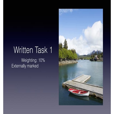 Written task 1 | PPT
