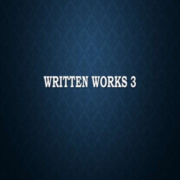 Written Works 3.pptx