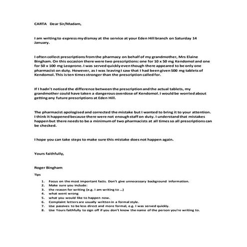 Writting dear sir | PDF