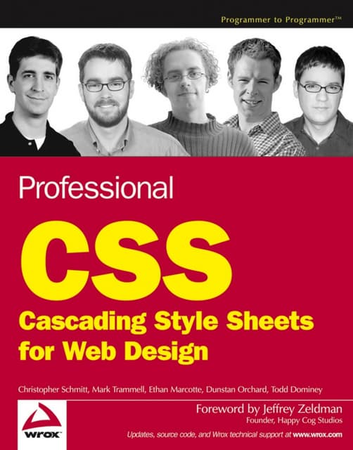 Wrox Professionalcsscascadingstylesheetsforwebdesignjul2005 9580