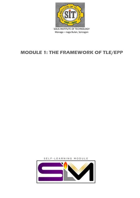 tle1. nature scope and components of TLE | DOCX