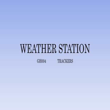 Weather Station | PPTX