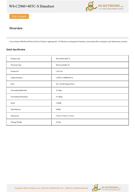 cisco-n9k-c93240yc-fx2-datasheet.pdf | Computing | Technology & Computing