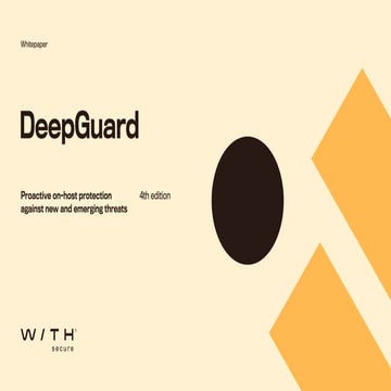 WithSecure Deepguard WhitePaper | PDF | Information and Network ...